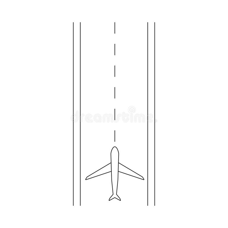Runway icon vector stock illustration. Illustration of controller ...