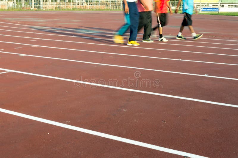 Runway jogging stock image. Image of stadium, action - 49298291