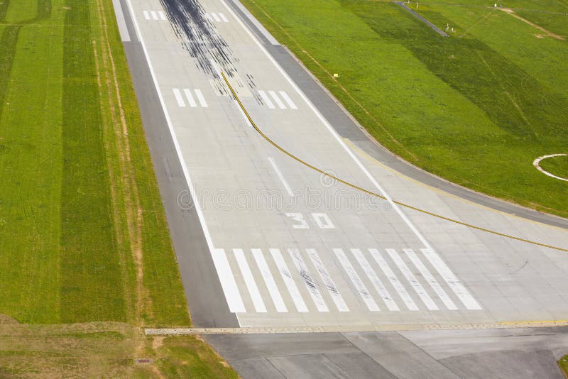 Runway stock image. Image of direction, grass, outdoor - 32743611