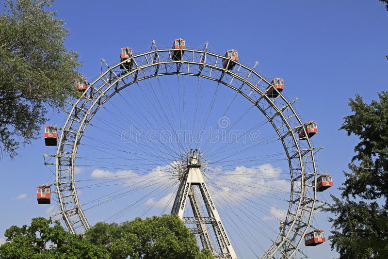 Ruota Panoramica - Prater, Vienna Immagine Stock - Immagine di austria ...
