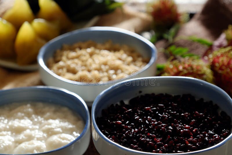 Ruou De COM, Arroz Pegajoso Fermentado Imagen de archivo - Imagen de ...