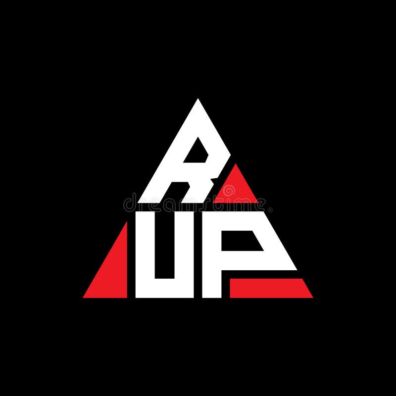 RUP Triangle Letter Logo Design with Triangle Shape. RUP Triangle Logo ...