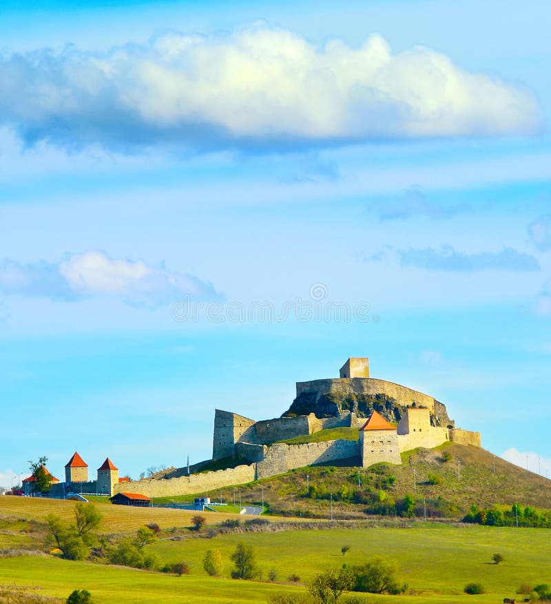 Rupea citadel, Romania stock image. Image of landmark - 82617419