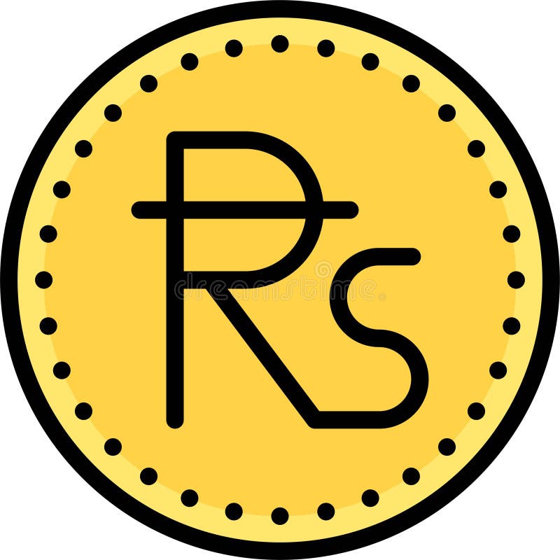 Rupee Coin, Common Name for the Many Countries Currencies Stock Vector ...