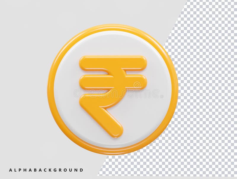 Rupee Currency Icon Vector Illustration Element 3d Rendering ...