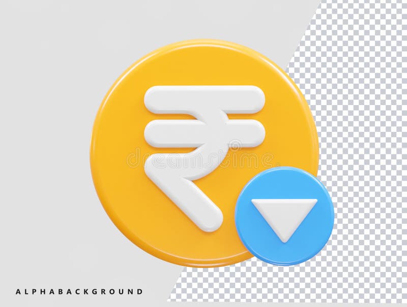 Rupee Currency Icon Vector Illustration Element 3d Rendering ...