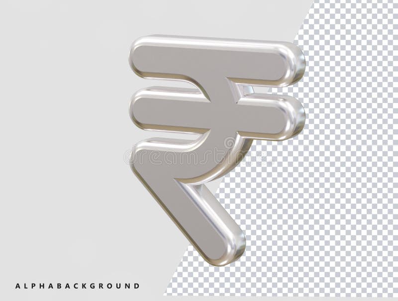 Rupee Currency Icon Vector Illustration Element 3d Rendering ...