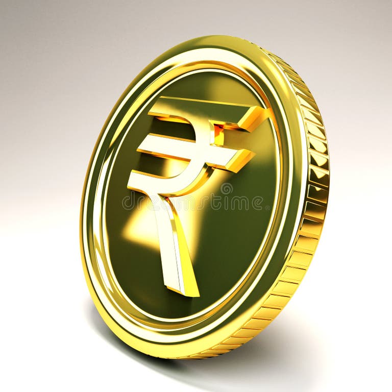 One Rupee Coin India Stock Illustrations – 52 One Rupee Coin India ...