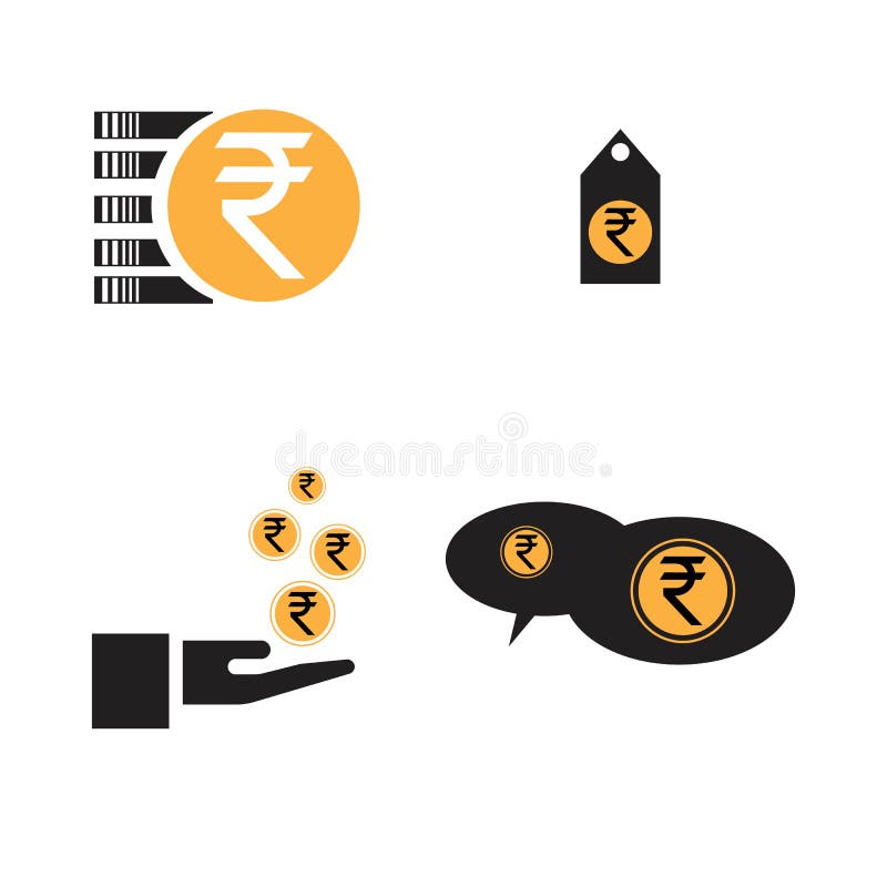 Rupee stock vector. Illustration of style, note, economy - 188409283