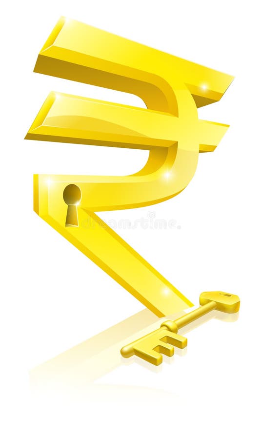 Illustration of Rupee Symbol Stock Illustration - Illustration of ...