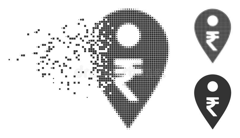 Rupee Map Marker Moving Pixel Halftone Icon Stock Vector - Illustration ... Rupee Map Marker Moving Pixel Halftone Icon Stock Vector - Illustration ...
