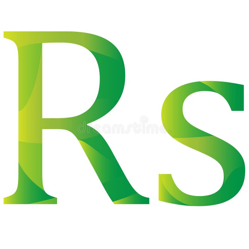 Rupee Pakistan Currency Symbol Icon Striped Vector Illustration Stock ...