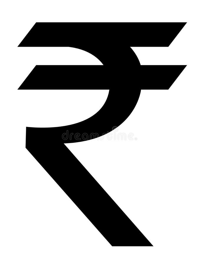 Newly Formed Indian Rupees Symbol Stock Vector - Illustration of design ...