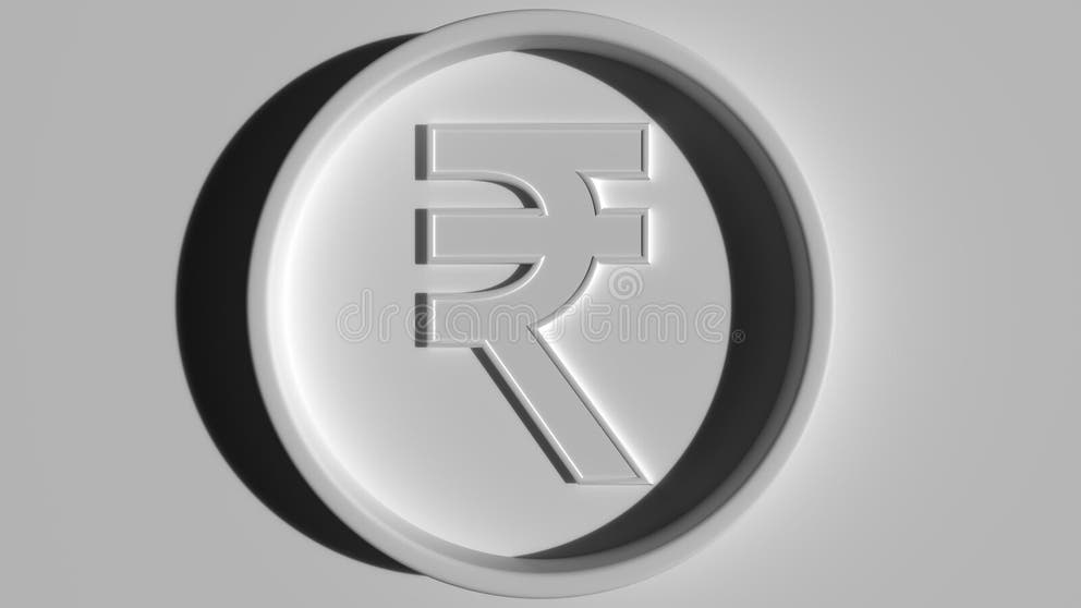 Rupee Symbol in Ring, Eclipse Lighting. Economic Report or Forex ...