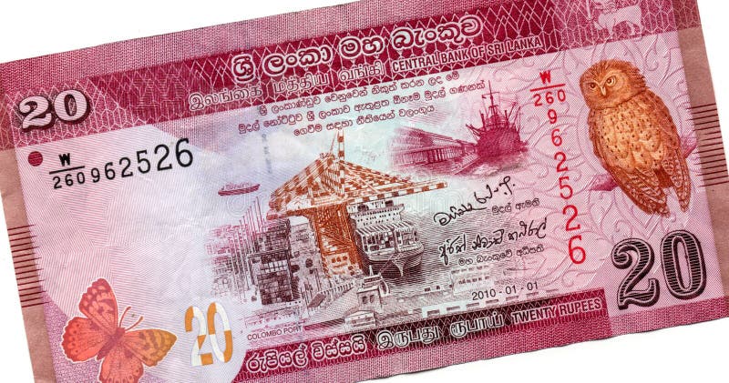 20 Rupees, the Currency of Sri Lanka. High Resolution Photo Stock Photo ...