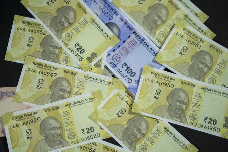 5, 10 and 20 Rupees Indian Currency or Coin. Stock Image - Image of ...