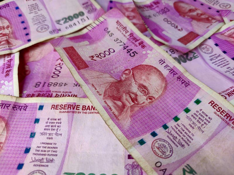 Indian Languages 2000 Rupee Note Stock Photos - Free & Royalty-Free ...