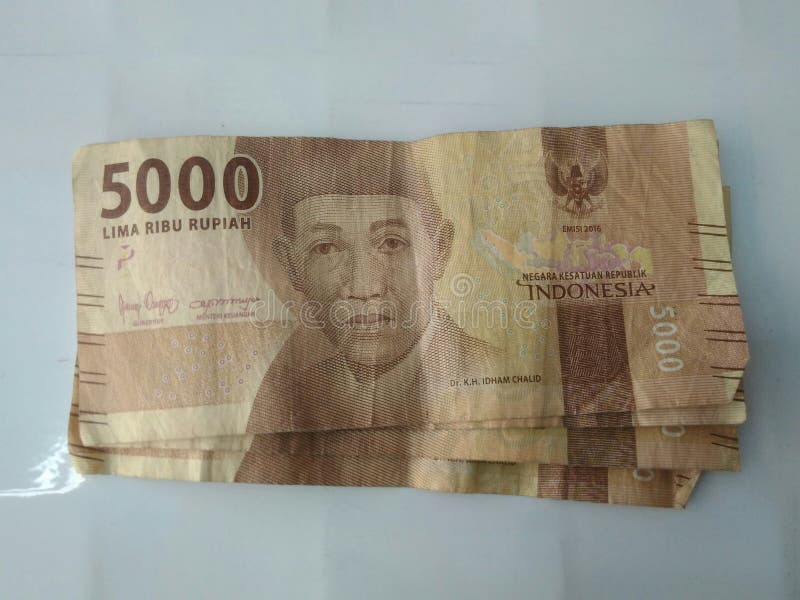 5000 rupiah banknote stock photo. Image of rupiah, medium - 254742754