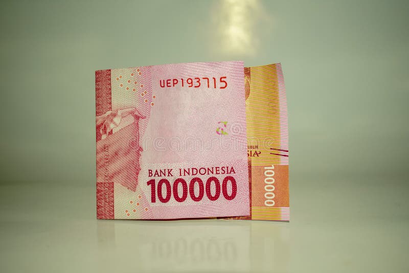 Rupiah Red Indonesian`s Money in 100000 Nominal Stock Image - Image of ...