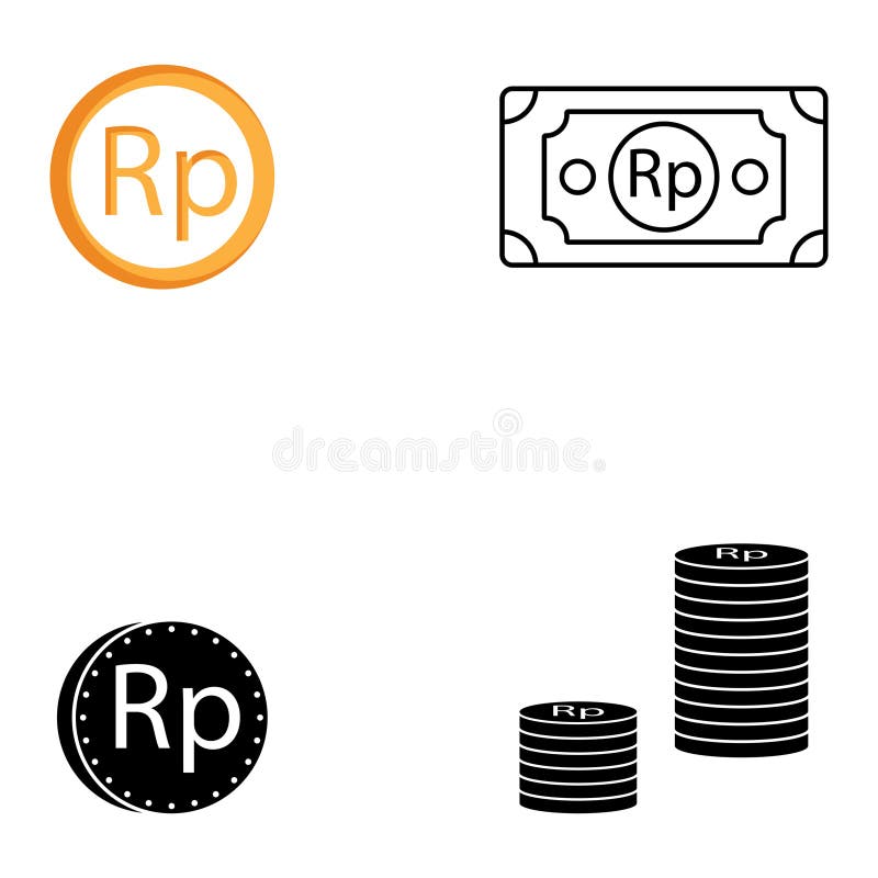 Rupiah money icon vector stock vector. Illustration of money - 293436473