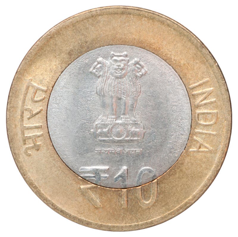 Una Moneda De La Rupia India Foto de archivo - Imagen de india, indio ...