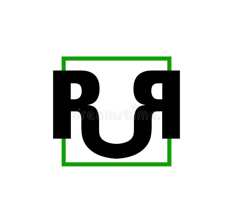 RUR Company Name Initial Letters Monogram. RUR Letters Icon Stock ...