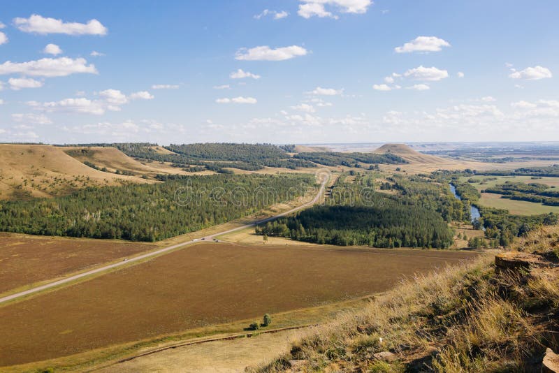 Rural aerial view stock photo. Image of tree, clouds - 72950872