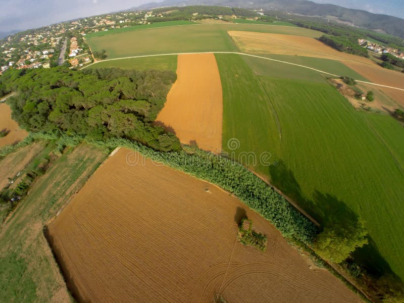 Rural aerial view stock image. Image of aerial, panoramic - 44199757