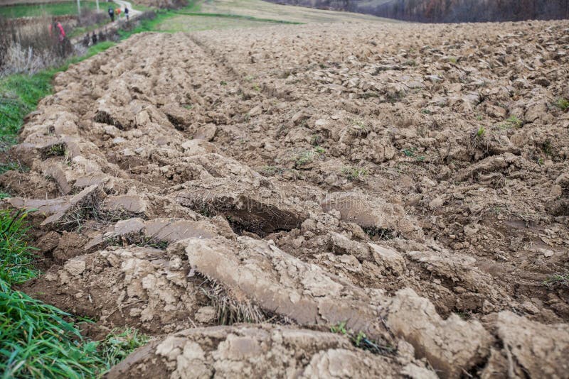 Rural Agricultural Landscape Stock Photo - Image of texture, plough ...