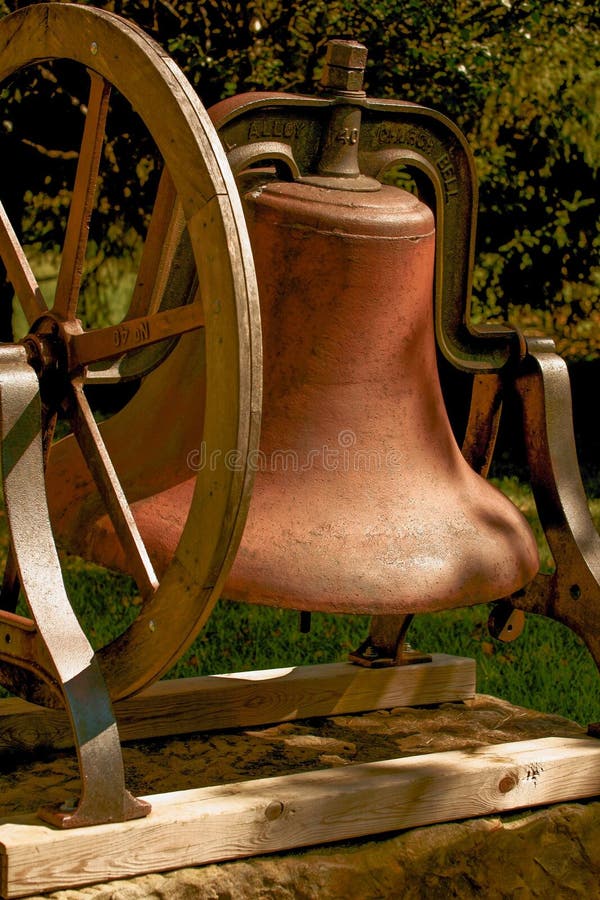 Rural bell stock image. Image of metal, dinner, rustic - 53927875