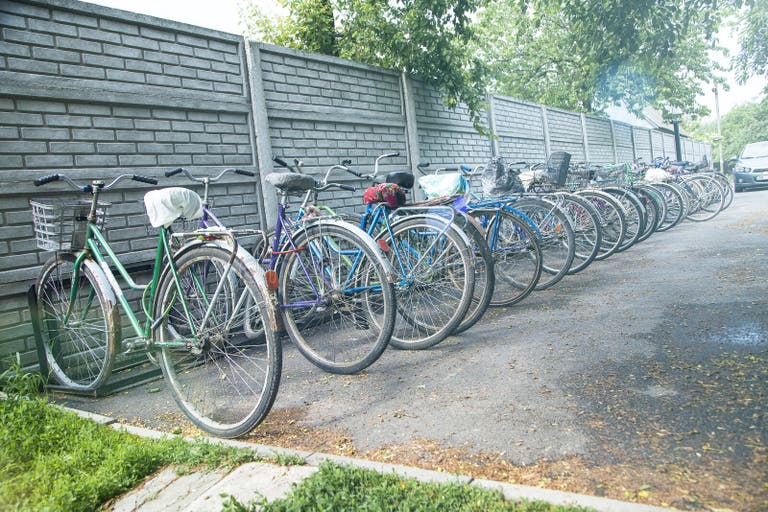 Rural bikes stock photo. Image of street, drive, ecology - 83593318
