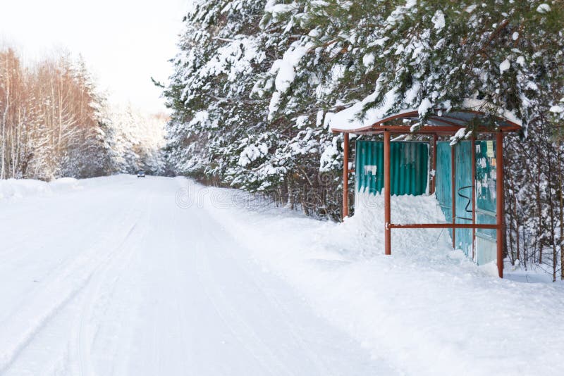 Rural bus stop stock photo. Image of empty, season, station - 50028266