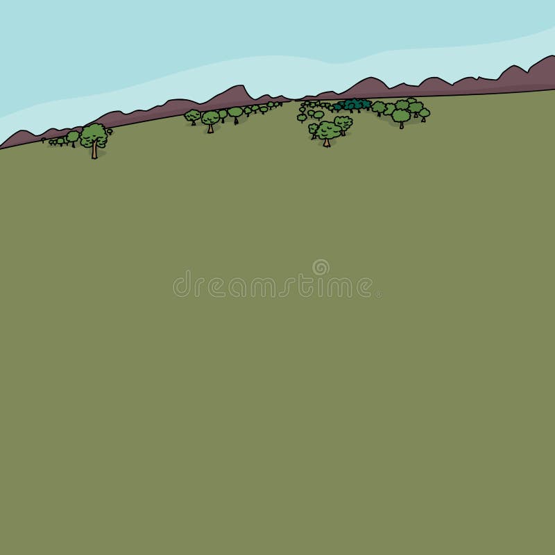 Rural Cartoon Background stock illustration. Illustration of orchard ...