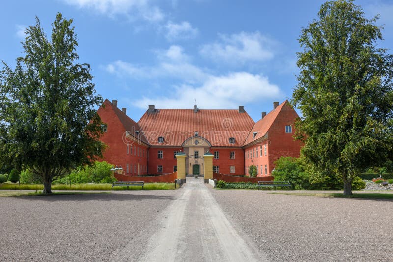Rural Castle at Krapperup in Sweden Stock Image - Image of nostalgia ...