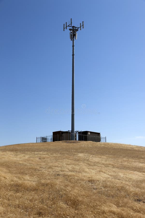 Rural Cell Phone Tower stock image. Image of countryside - 26780209