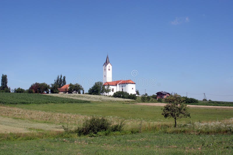Rural church stock photo. Image of landmark, landscape - 12163236