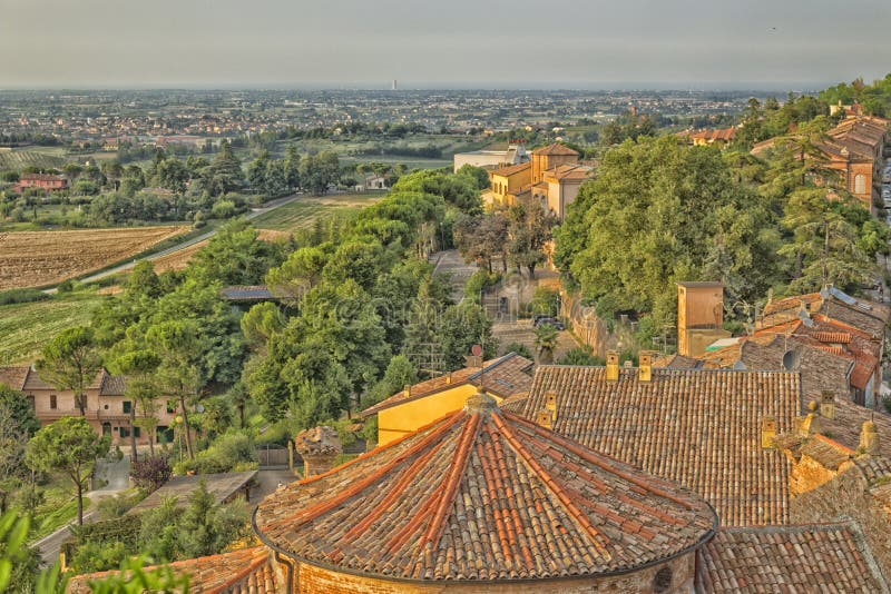 Rural city view stock photo. Image of romagna, village - 42637760