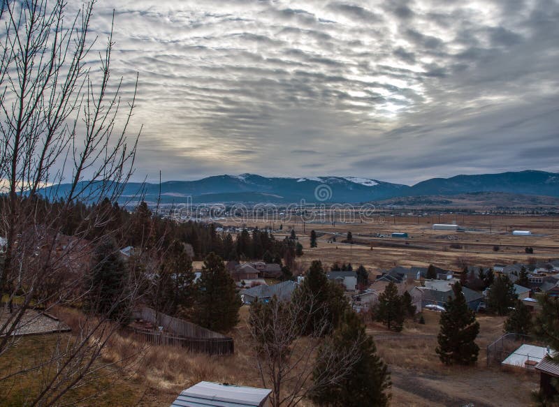 A Rural Community in a Wide Valley Stock Photo - Image of wide, autumn ...