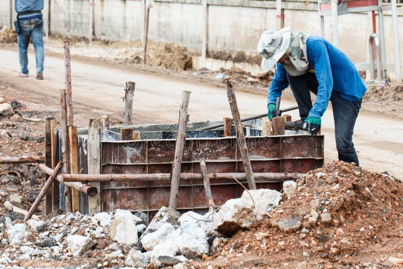 Rural construction worker stock photo. Image of sparkle - 55663778
