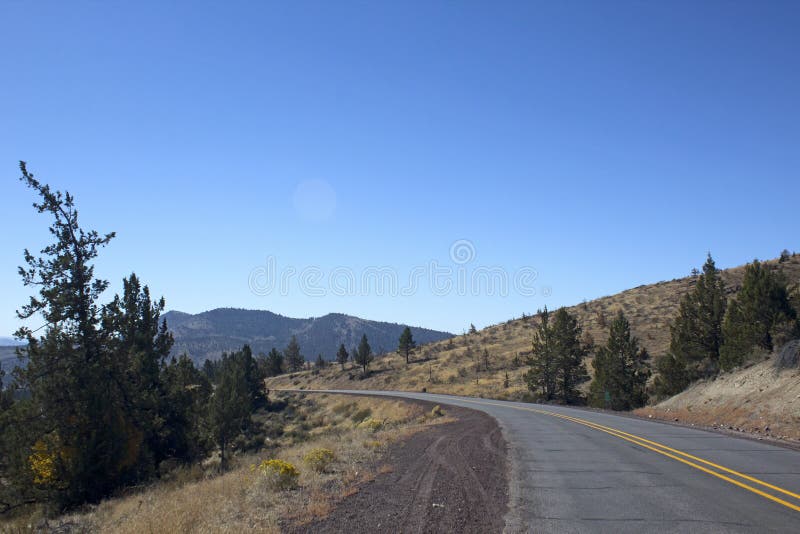 Rural Country Highway Empty Stock Image - Image of highway, street ...