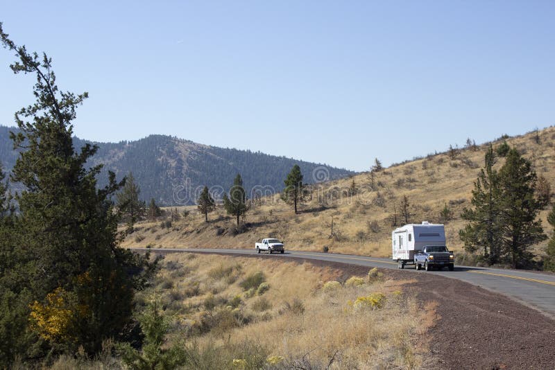 Rural Country Highway with Traffic Stock Image - Image of people ...