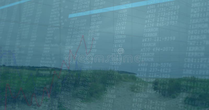Rural Data Landscape Being Animated in Scene, Showing Winding Path ...