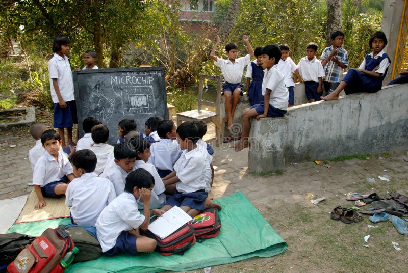 Rural Education in India editorial image. Image of look - 23626630
