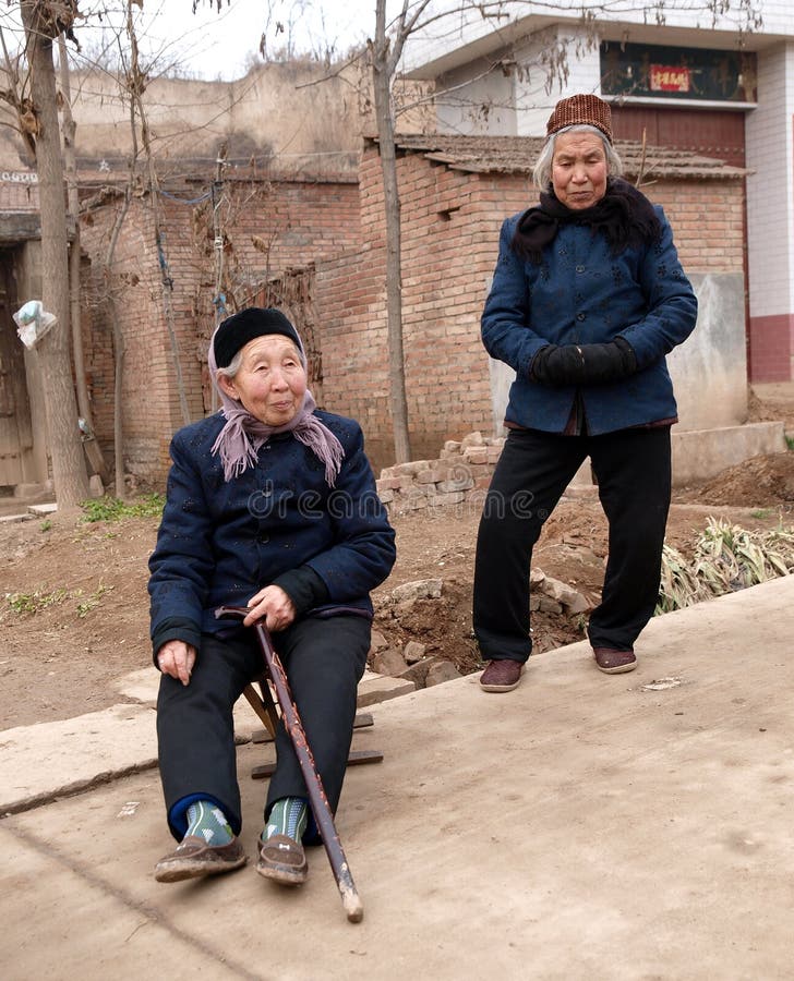 Rural elderly people editorial photography. Image of asia - 23767302