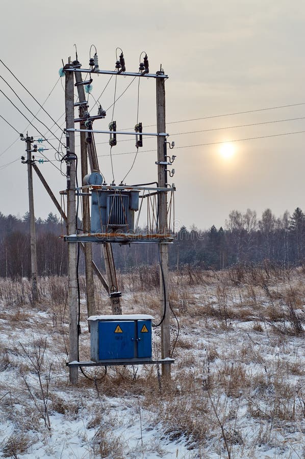 Transformer In Rural Iowa Electrical Substation Stock Photo - Image of ...