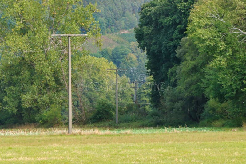 Rural Electrical Post by the Road Stock Photo - Image of countryside ...