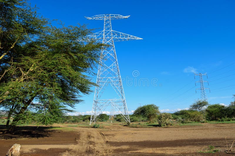 Rural Electrification Ectrical Insulators 02 Stock Image - Image of ...