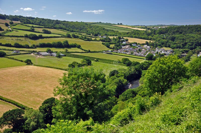 Aerial View of British Countryside Stock Image - Image of countryside ...