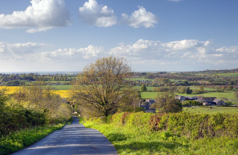 Aerial View of British Countryside Stock Image - Image of countryside ...