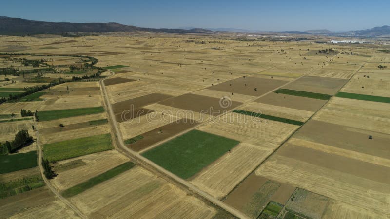 Rural Farmland, Large Fields and Development Plan Stock Image - Image ...